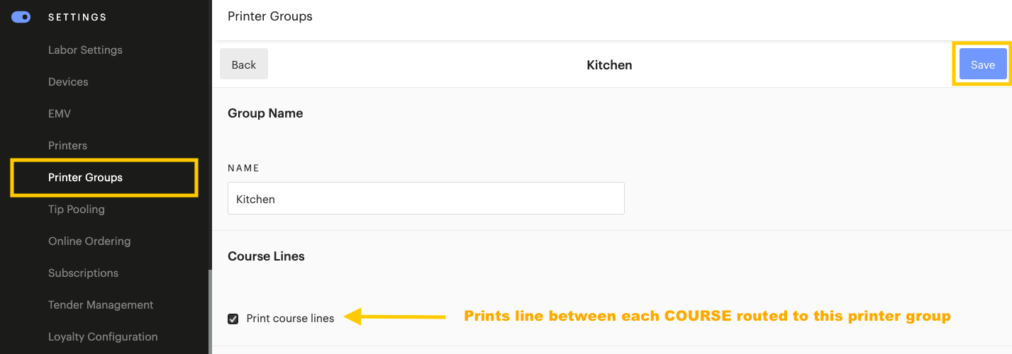 Chit Print Settings, Printer Routing & Change Tickets Support Center
