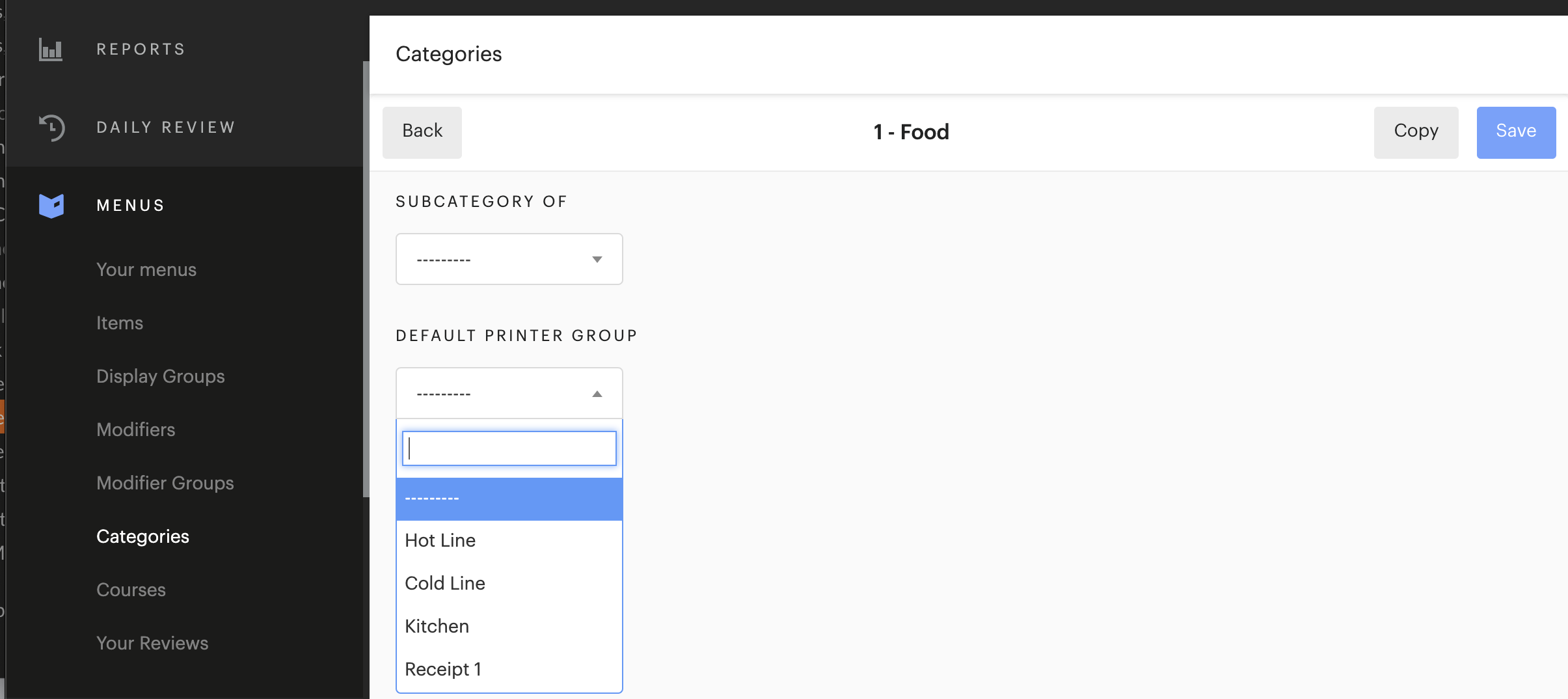 Chit Print Settings, Printer Routing & Change Tickets Support Center