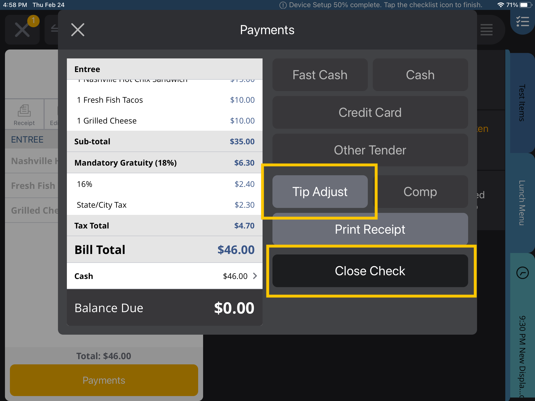 Taking Payments on Lightspeed Restaurant (U) POS Support Center