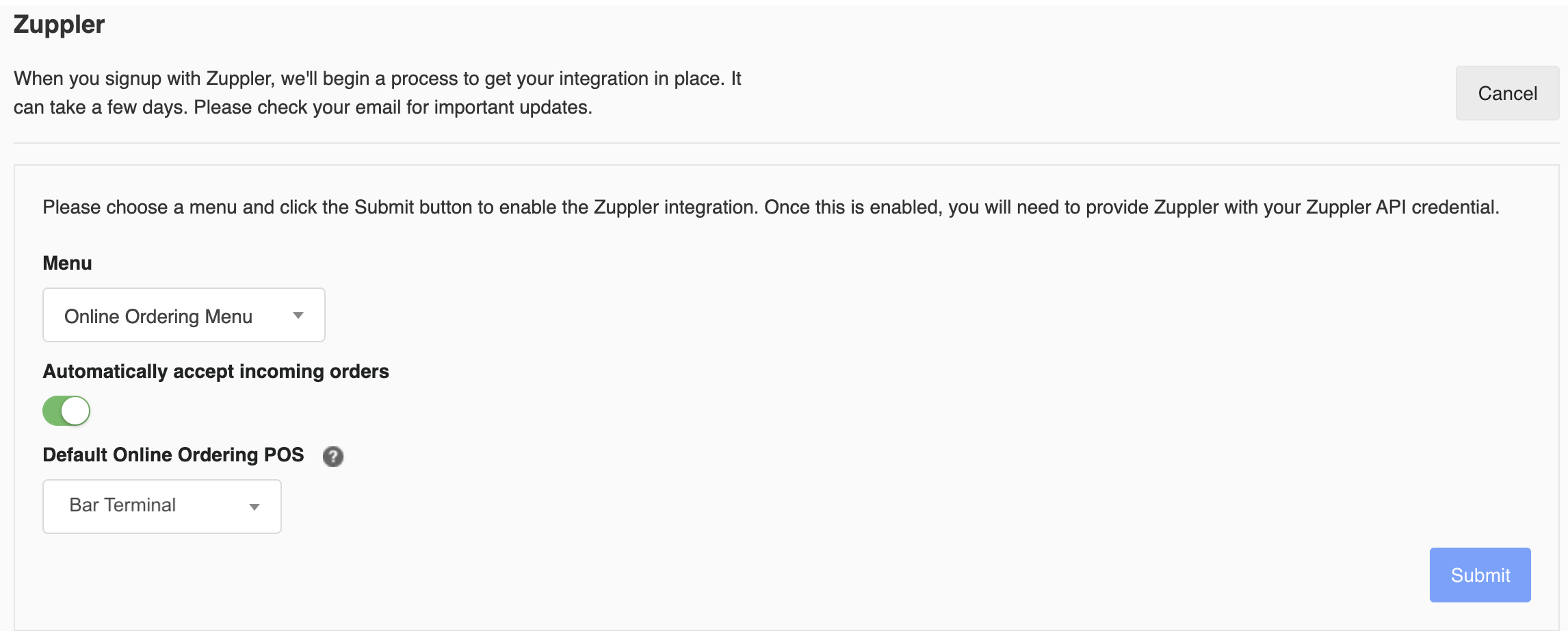 Online Ordering with Zuppler Support Center