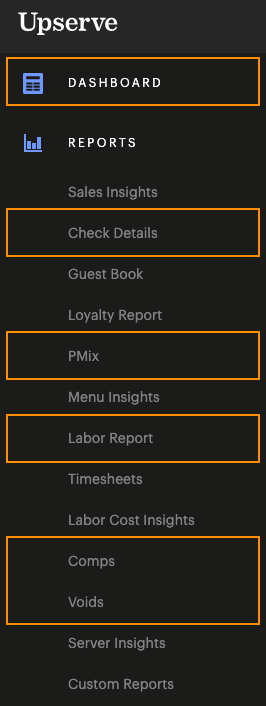 Lightspeed Restaurant U-Series POS Reports Overview Support Center