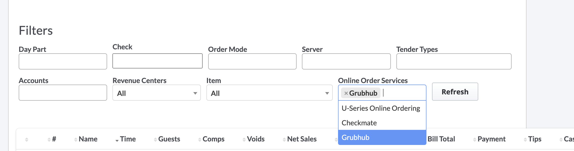 Online Ordering with Grubhub Support Center