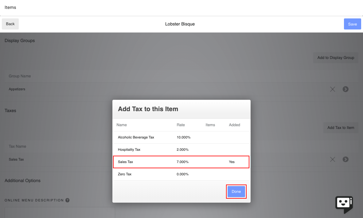 Add or Edit a Menu Item Support Center
