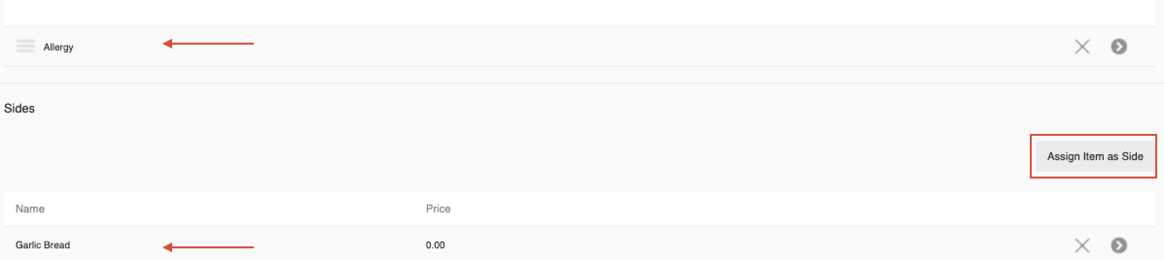 Add or Edit a Menu Item Support Center