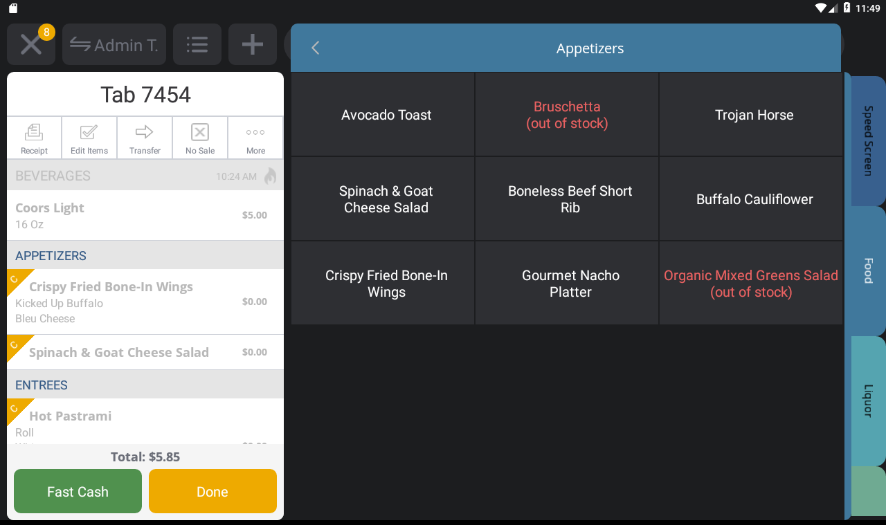 Void and Comp Items and Checks Support Center