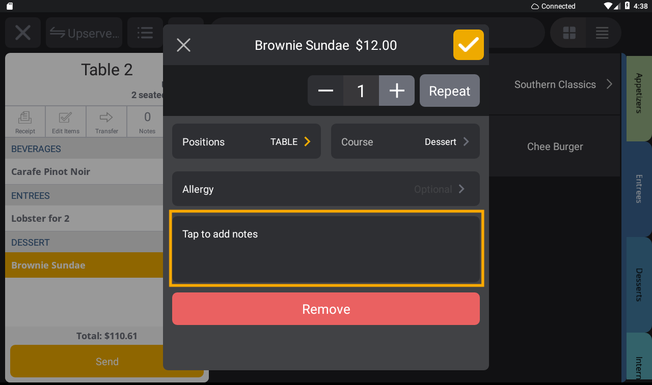 Check Notes and Item Notes Support Center