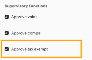 Apply Tax Exempt to a Check Support Center