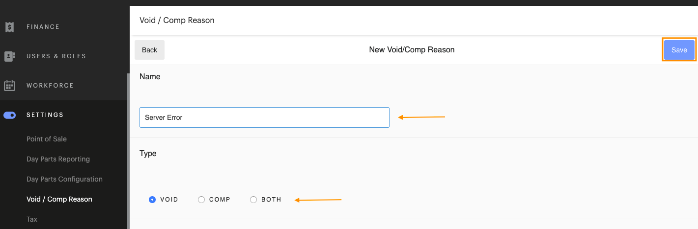 How to Create & Edit Void/Comp Reasons Support Center