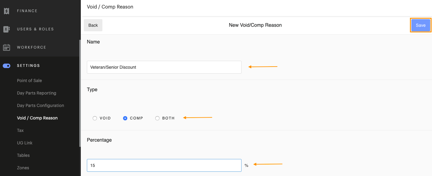 How to Create & Edit Void/Comp Reasons Support Center