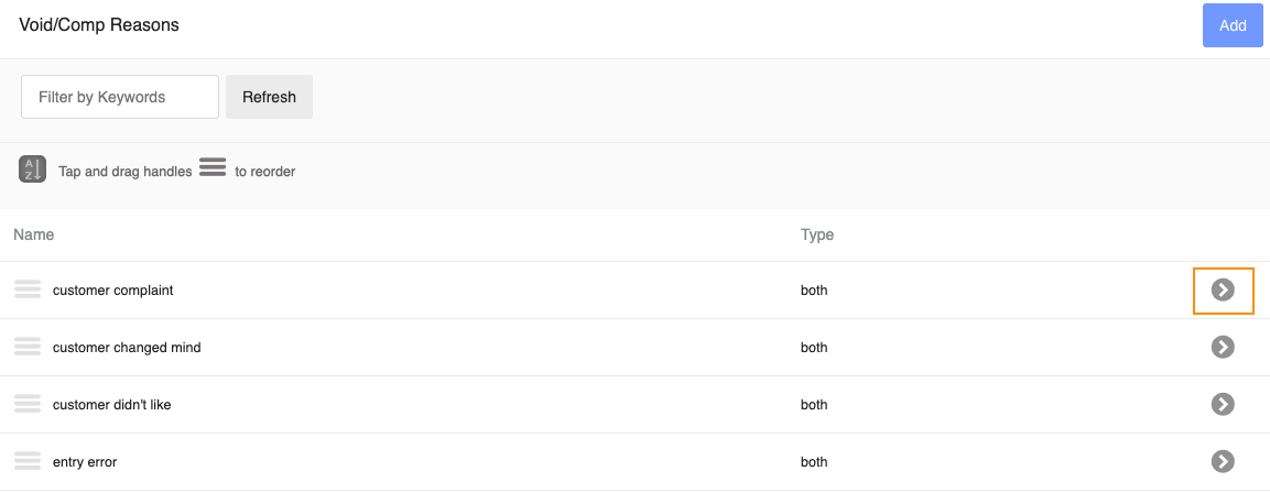 How to Create & Edit Void/Comp Reasons Support Center