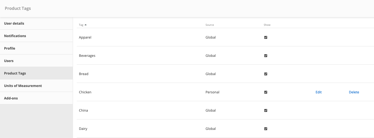 Upserve Inventory Settings Support Center