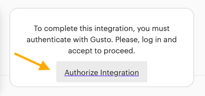 Using the Gusto Integration Support Center