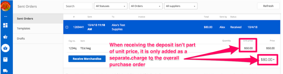 Deposits and Keg Management in Upserve Inventory Support Center