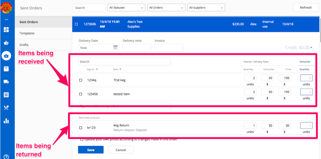 Deposits and Keg Management in Upserve Inventory Support Center