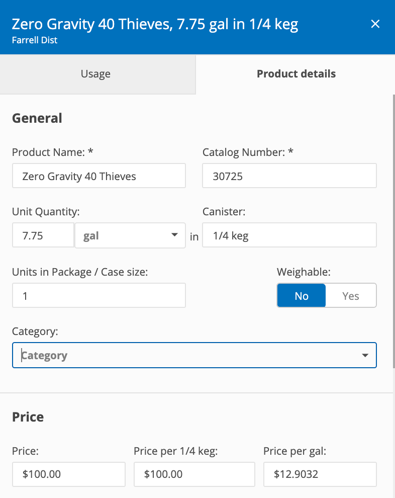 Deposits and Keg Management in Upserve Inventory Support Center