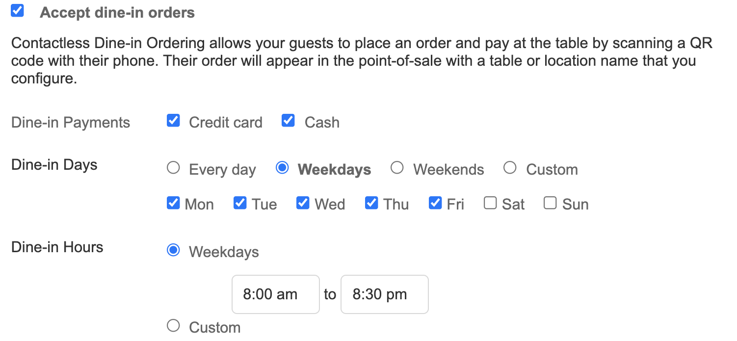 Dine-In QR Ordering Support Center