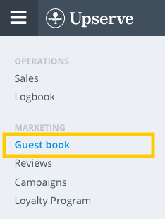 Guest Book Overview Support Center