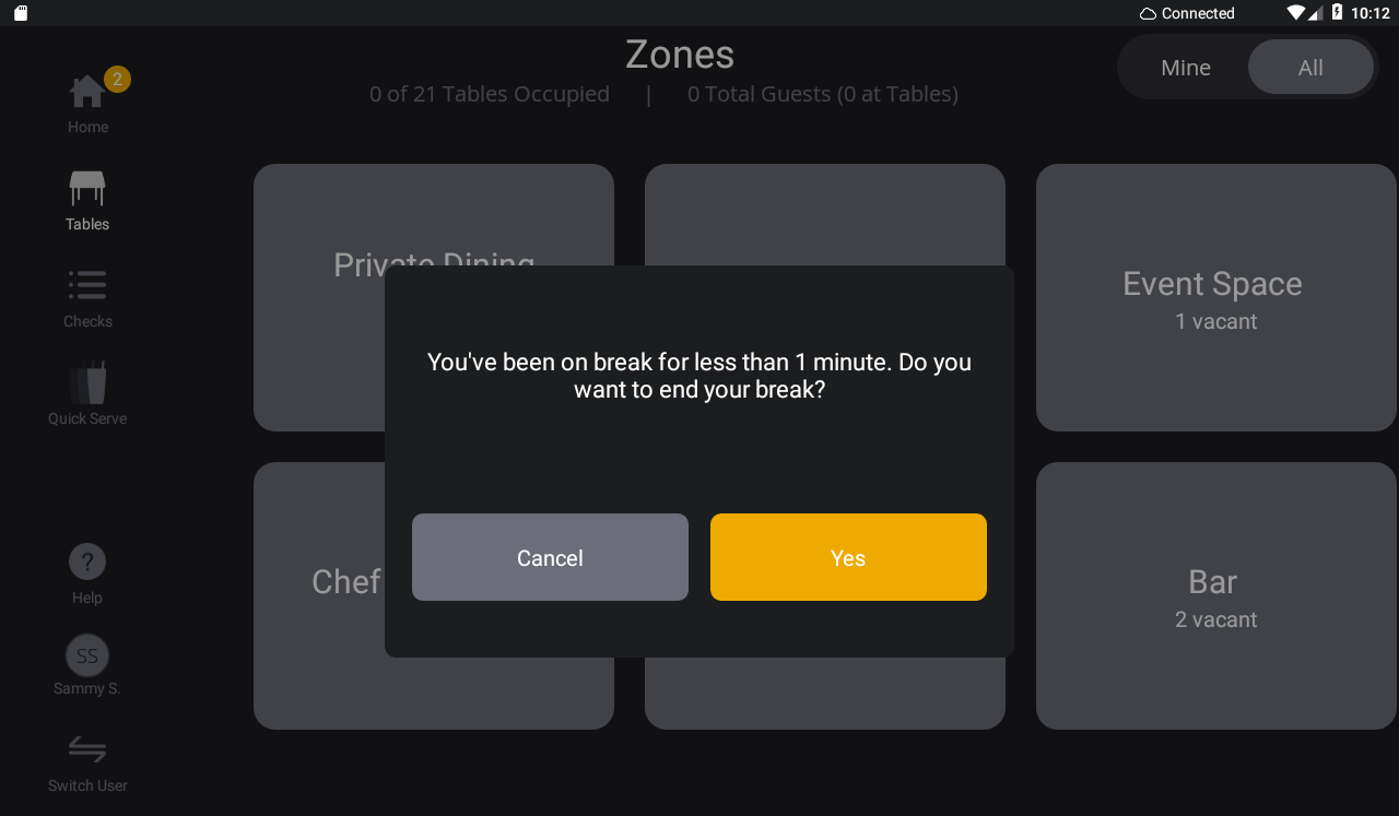 Training: Getting Started with Upserve POS for Servers Support Center