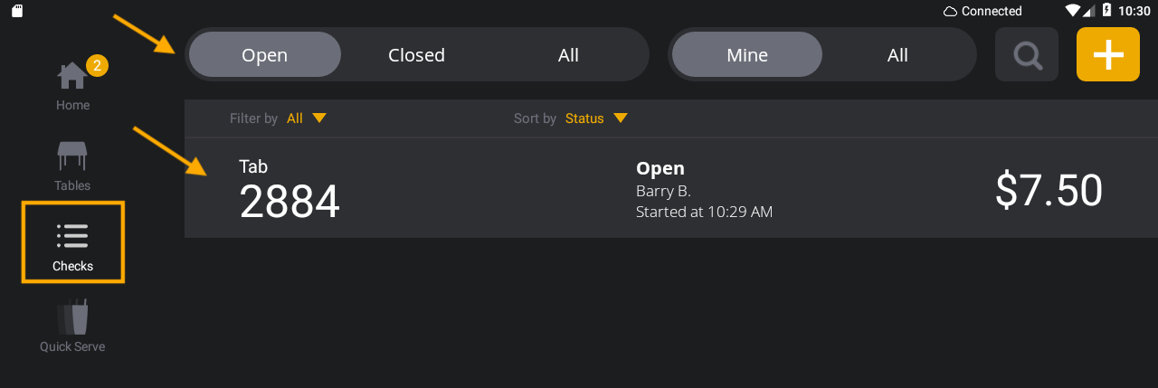 Training: Getting Started with Upserve POS for Servers Support Center