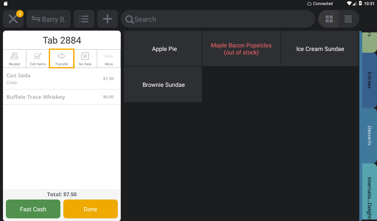 Training: Getting Started with Upserve POS for Servers Support Center