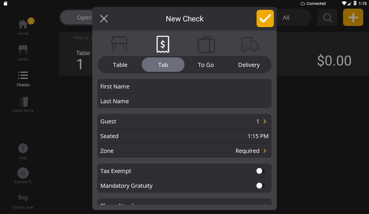 Training: Getting Started with Upserve POS for Servers Support Center