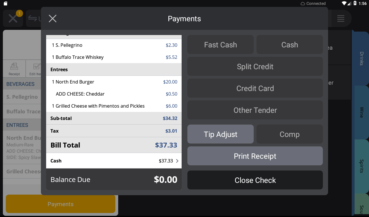 Training: Getting Started with Upserve POS for Bartenders Support Center