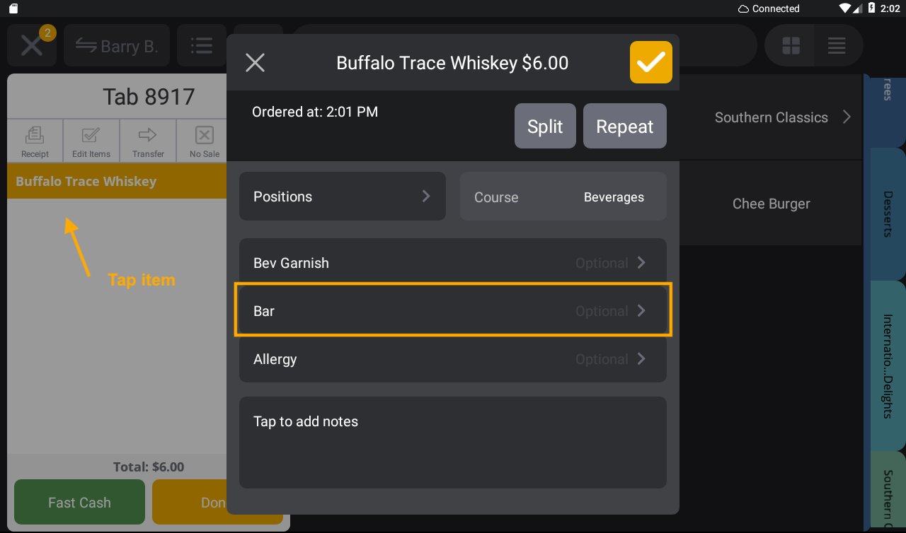Training: Getting Started with Upserve POS for Bartenders Support Center