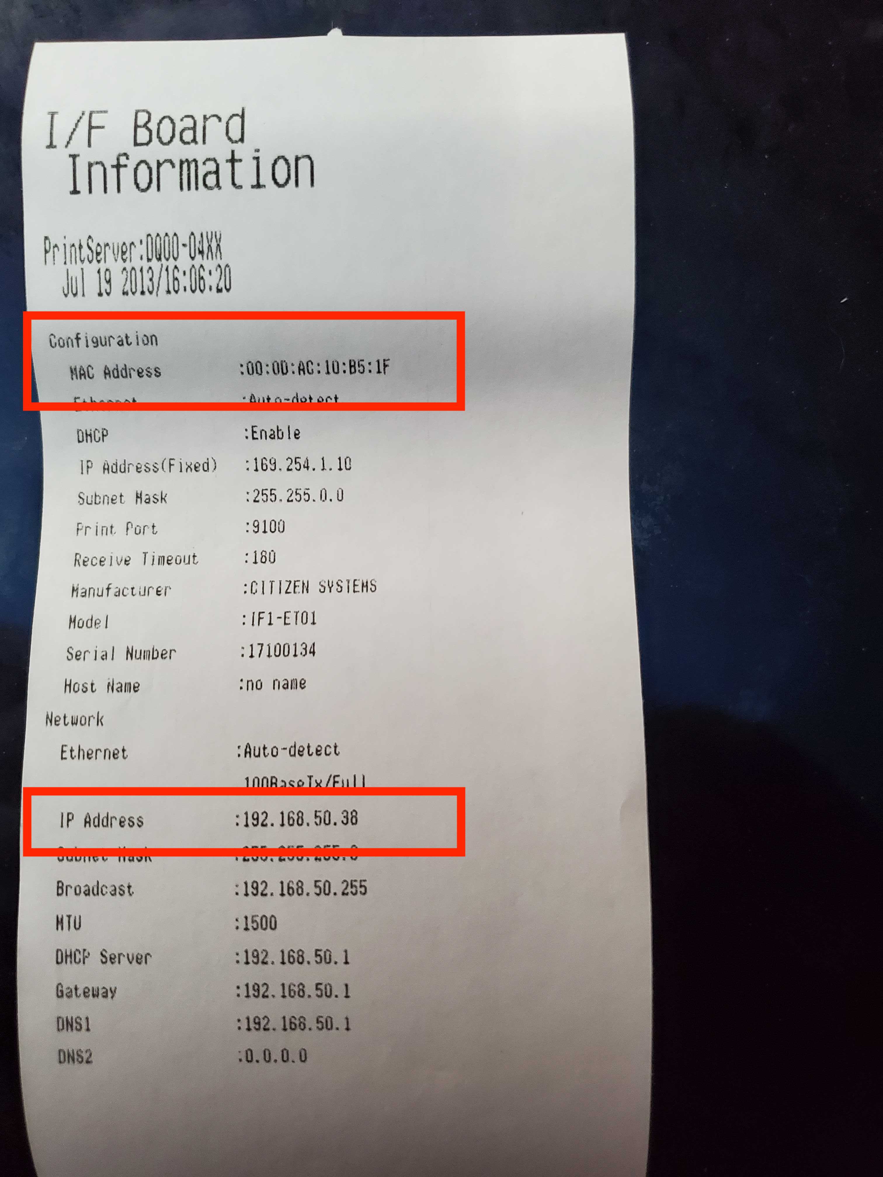 How to Print a Printer Test Slip (IP Slip) Support Center