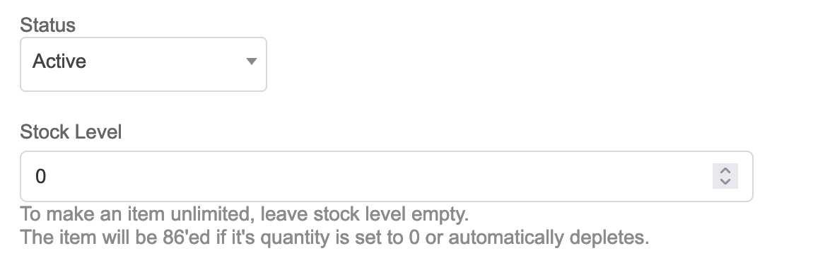 Add or Edit a Menu Item Support Center