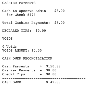 Checkout Report Overview Support Center