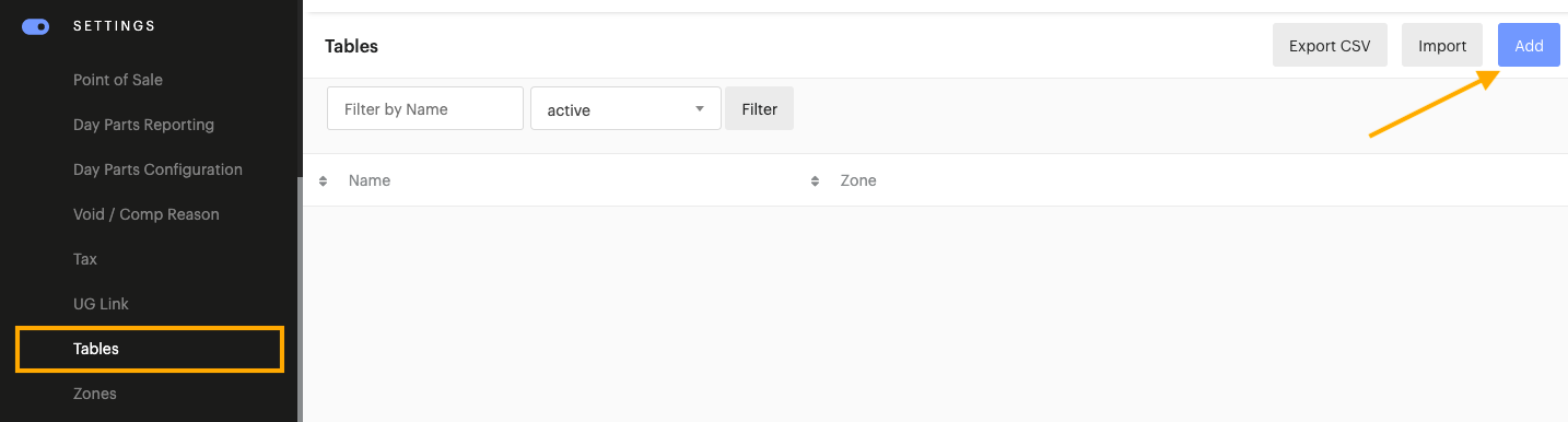 Create and Manage Tables in HQ Support Center