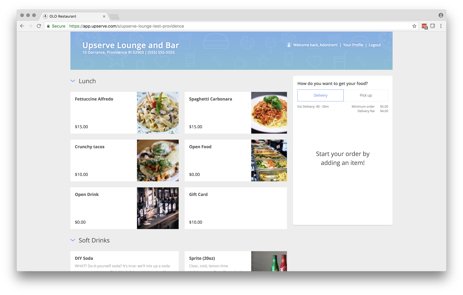 Upserve Online Ordering Menu Photos Support Center