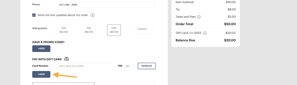 Gift Card Overview Support Center