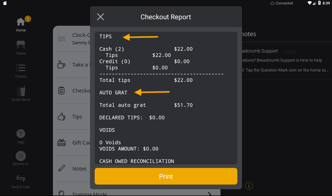 Setting Up & Using Auto-Gratuity Support Center