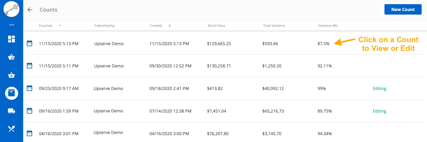 How to View and Edit Past Inventory Counts Support Center